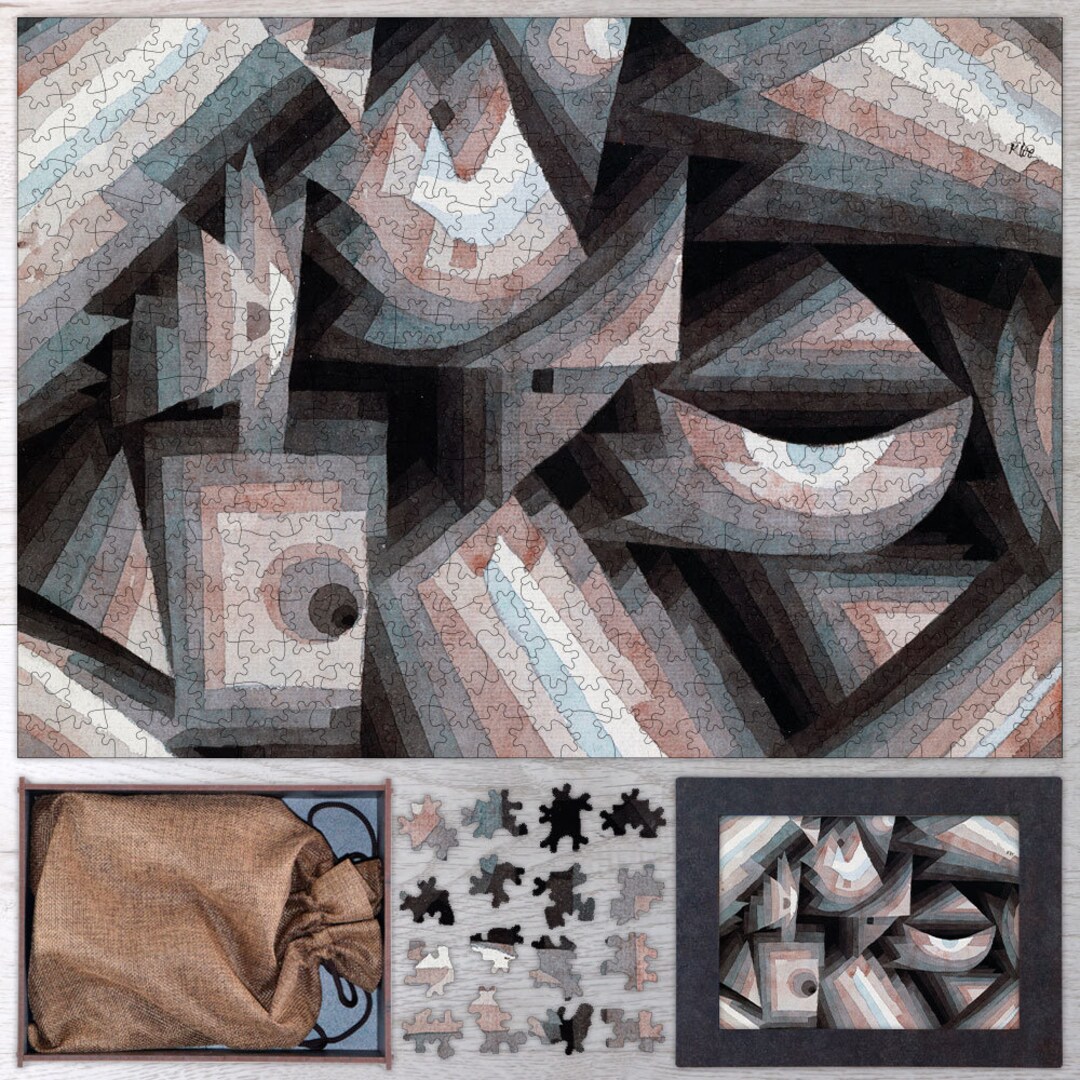 Crystal Gradation by Paul Klee. Wooden Jigsaw Puzzle for Adults - 35 ...