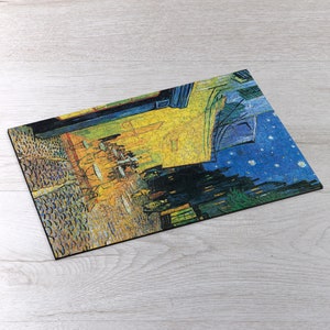 Café Terrace at Night Wooden Jigsaw Puzzle by Vincent Van Gogh. Wooden ...