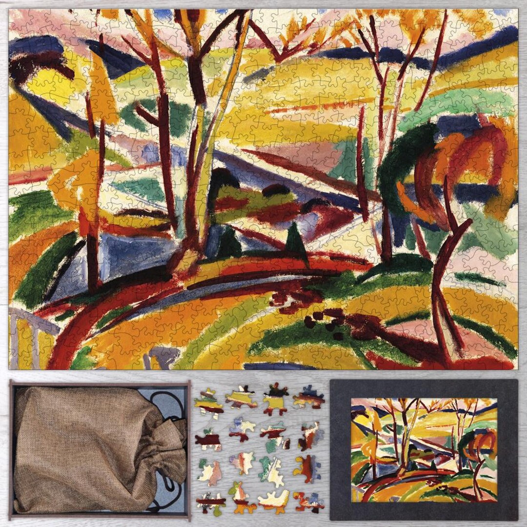 Valley Falls I Wooden Jigsaw Puzzle by Henry Lyman Saÿen. Wooden Jigsaw ...