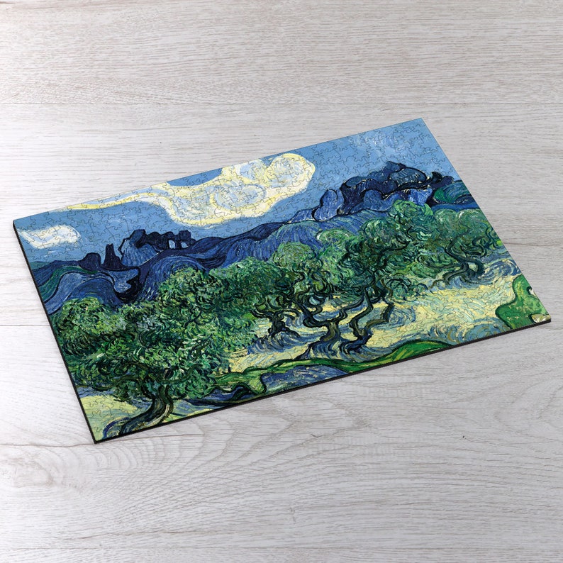 Olive Trees With the Alpilles in the Background Wooden Puzzle - Etsy
