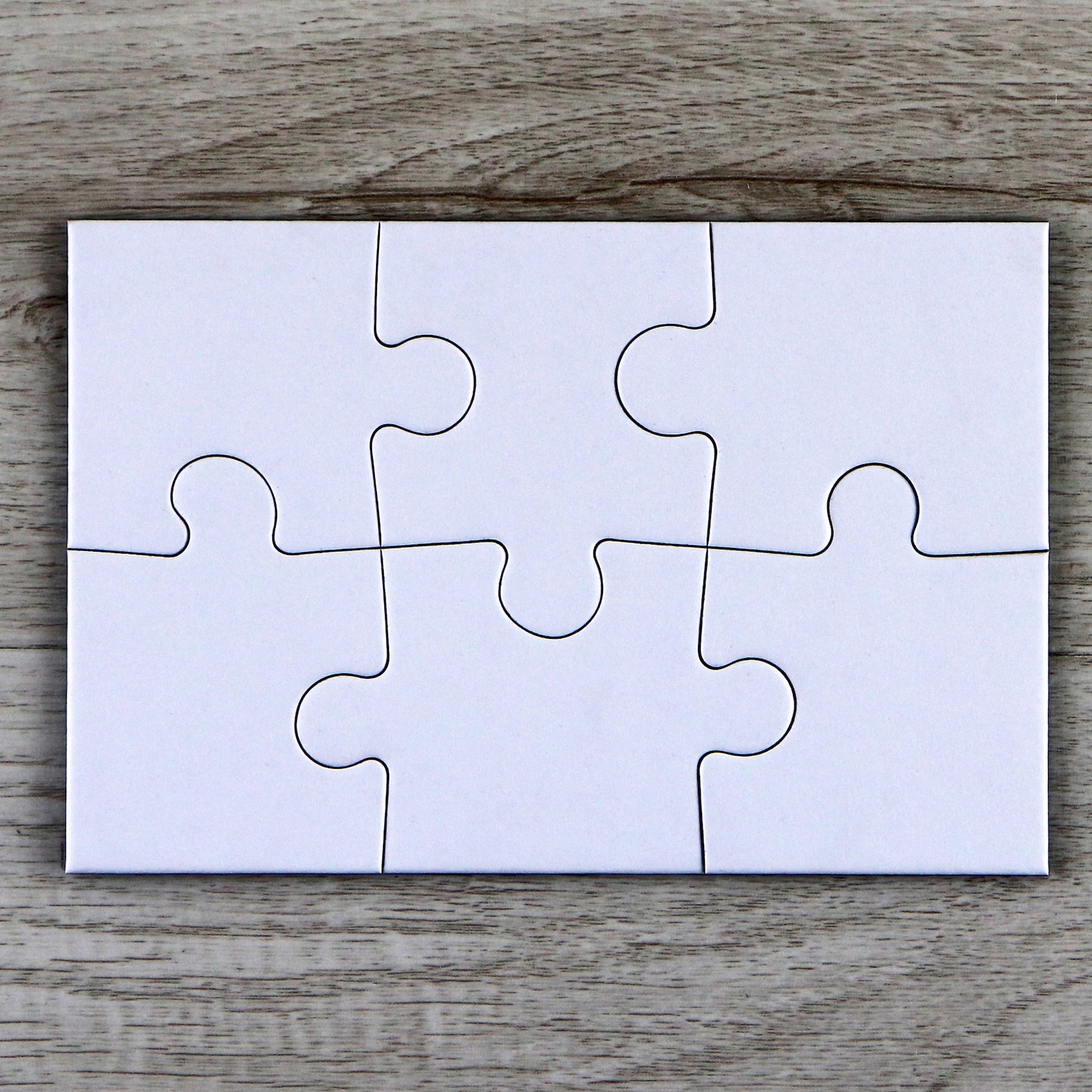 Kids Drawing Blank Jigsaw Puzzles | Pack of 10 White Puzzles (6 or 15 ...