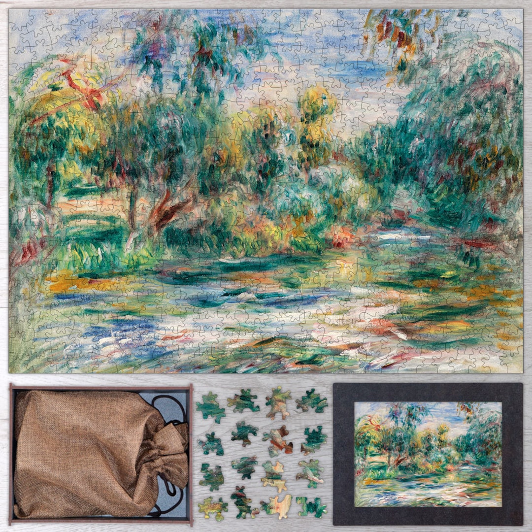 Landscape II Wooden Jigsaw Puzzle by Pierre Auguste Renoir. Wooden Art ...