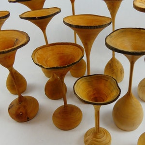 Forest Flower Wood Turned Ornamental Art Sold Individually - Etsy