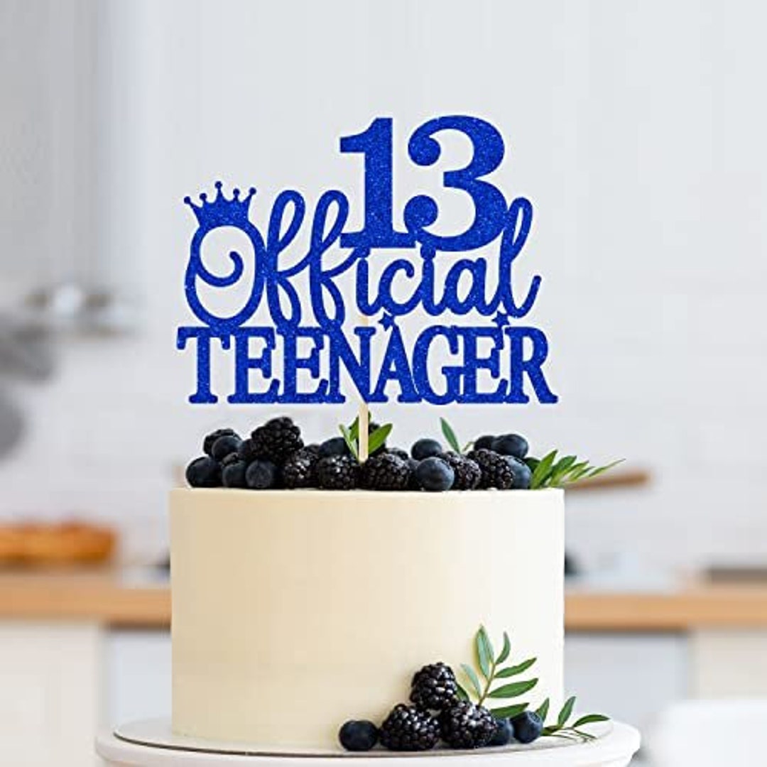 Personalised Custom Birthday Cake Topper, Official Teenager Cake Topper ...