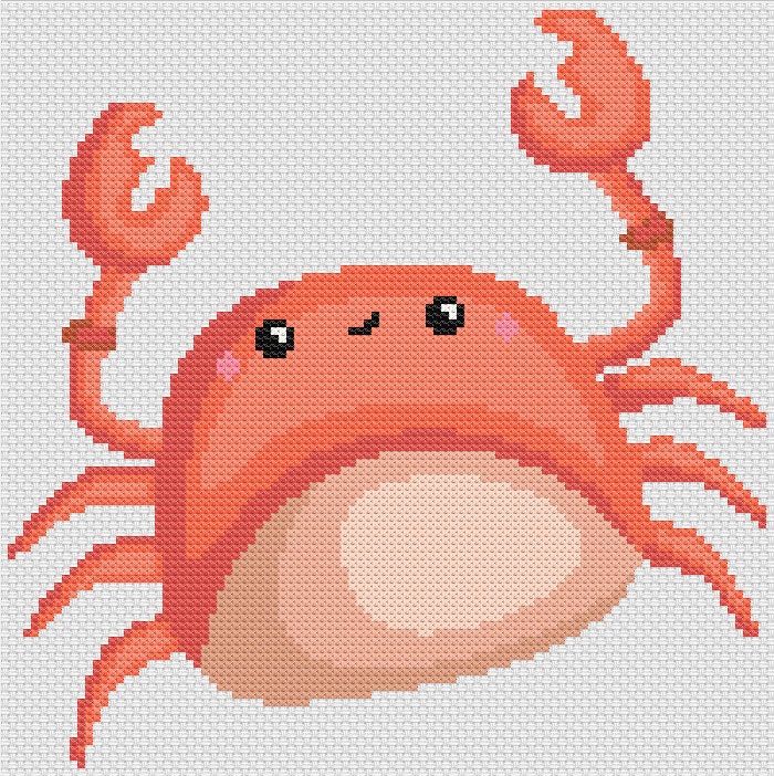 Crab Cross Stitch Pattern / Digital PDF Pattern / Instant Download - Etsy