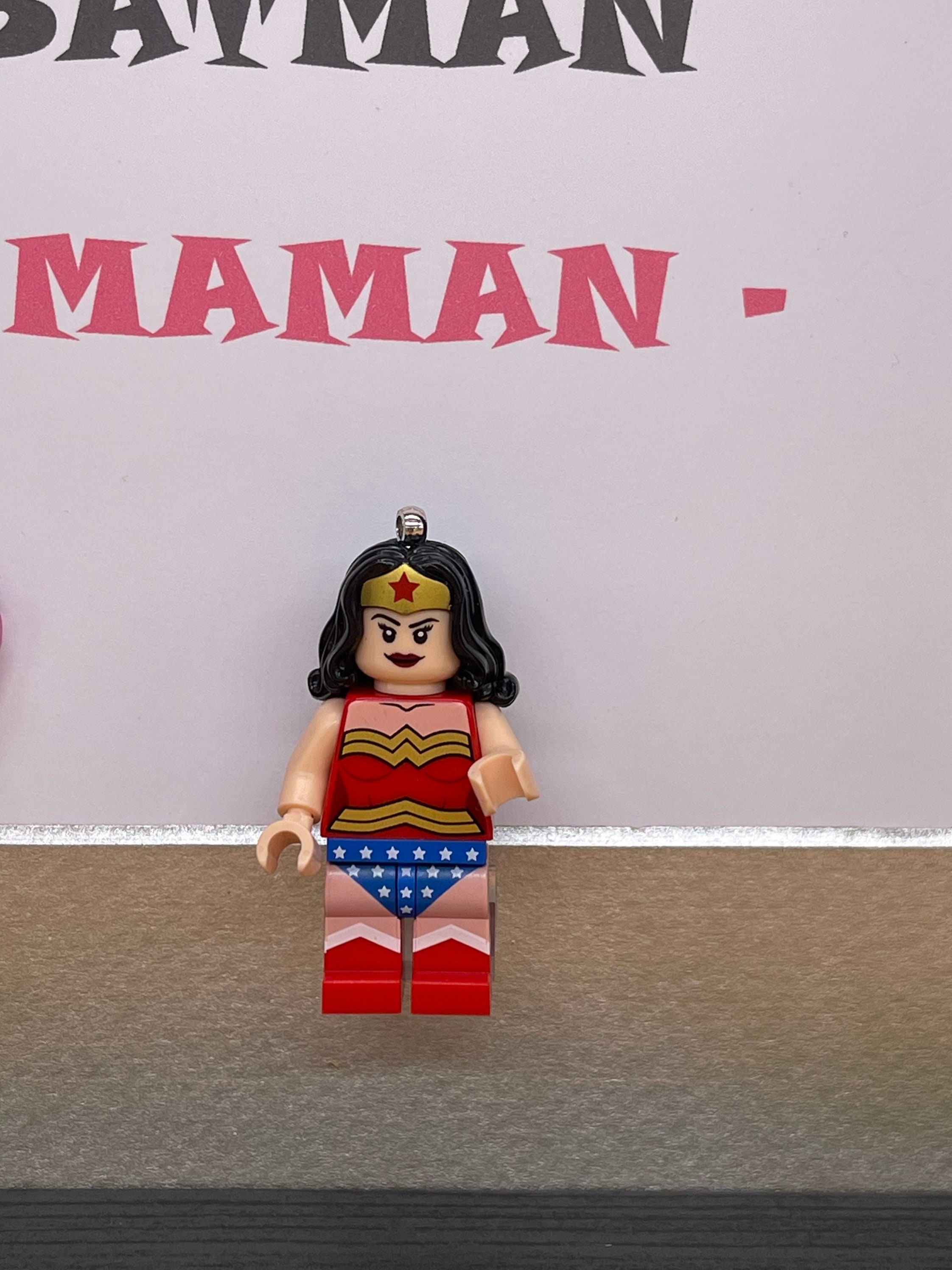 Tableau super maman Lego Wonderwoman - Etsy Nederland