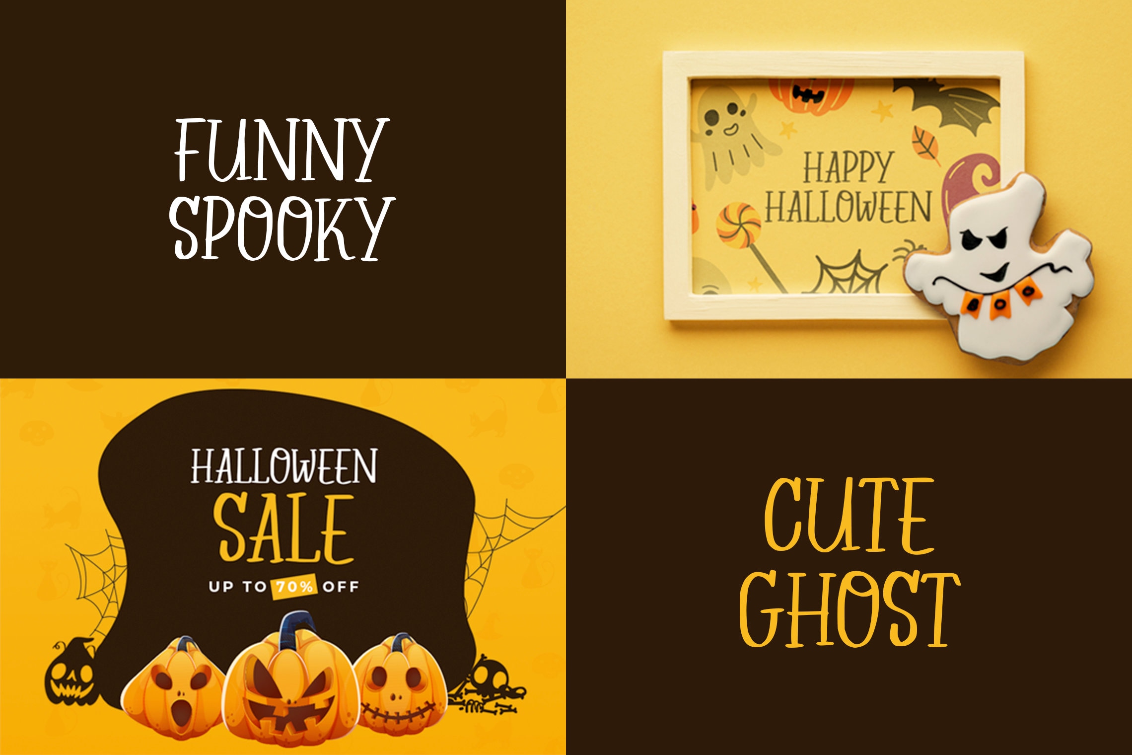 Halloween Fonts Bundle 8 in 1 - Spooky Fonts, Witch Font, Ghost Fonts ...