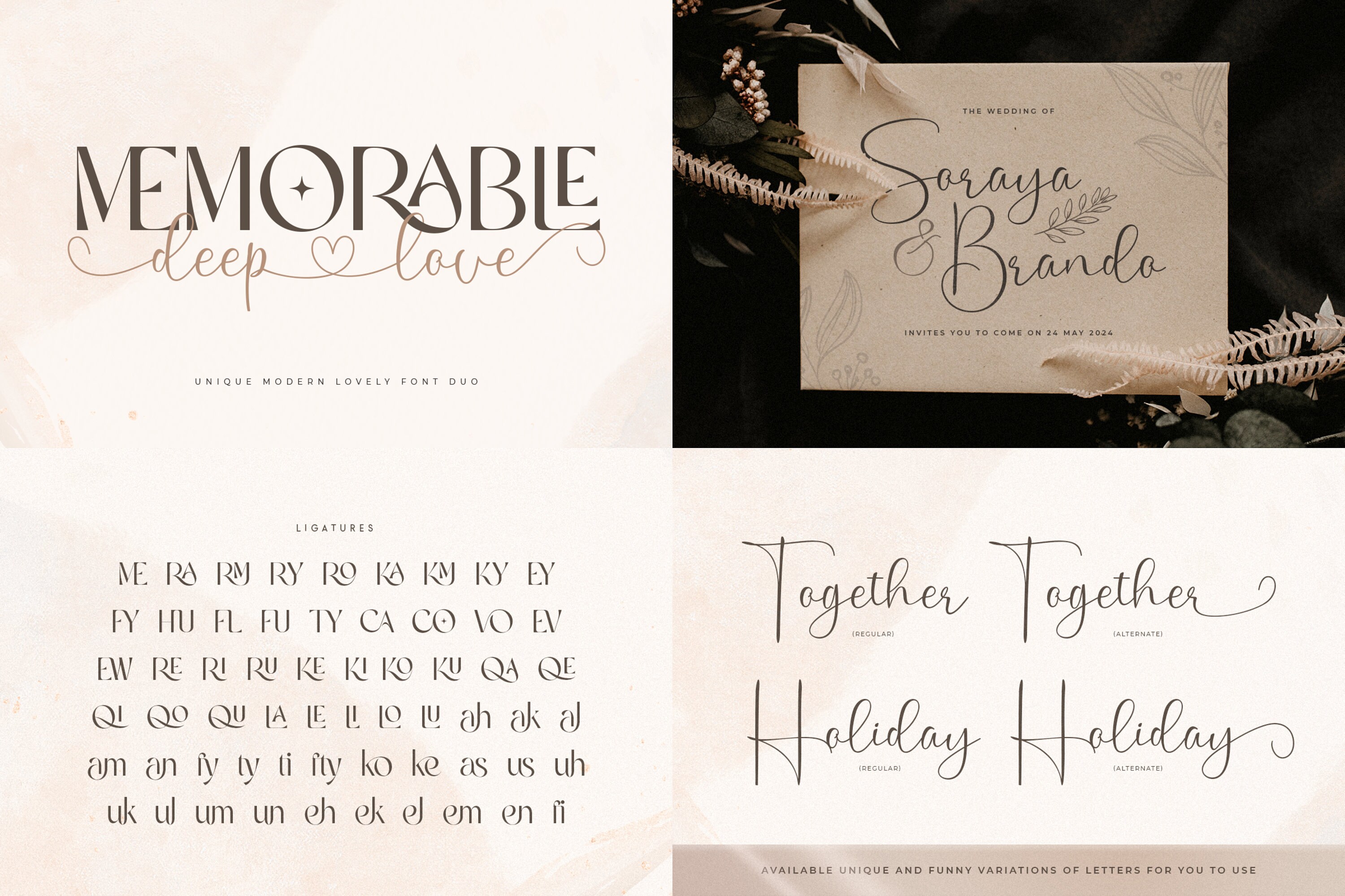 Romantic Font Bundle: Elegant Script, Cursive & Heart Fonts - Etsy