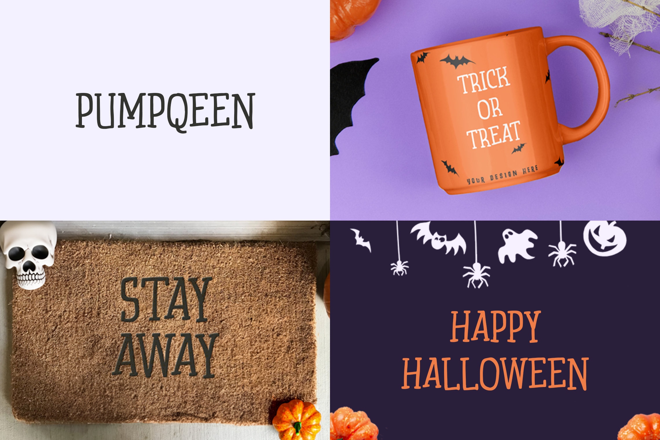 Halloween Fonts Bundle 8 in 1 Spooky Fonts, Witch Font, Ghost Fonts ...