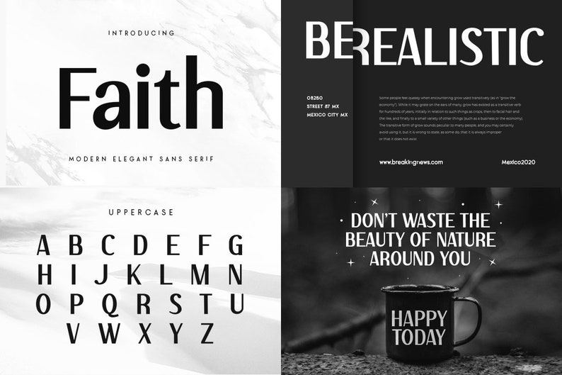 Modern Font Bundle: 17 Unique Commercial Fonts - Etsy