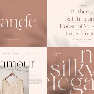 Modern Font Bundle: Elegant & Classy Fonts for Branding - Etsy
