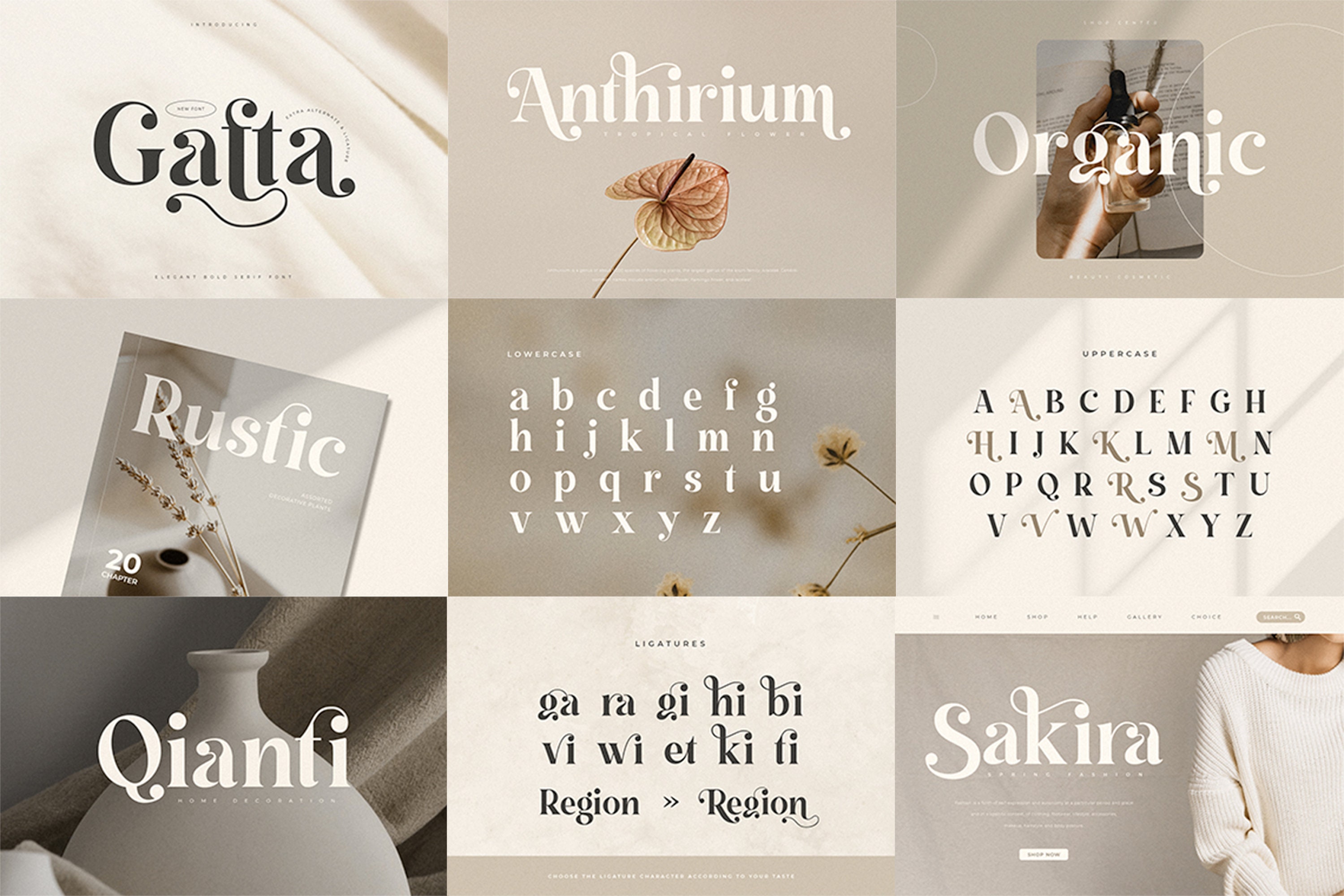 Vintage Retro Fonts Bundle 20 in 1 - Vintage Fonts, Retro Fonts, Sign ...