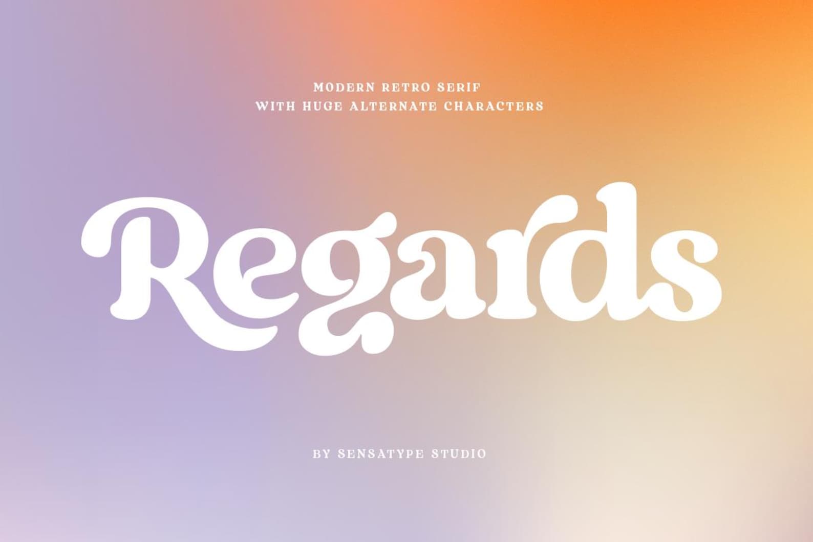 Regards - Modern Retro Serif - Etsy