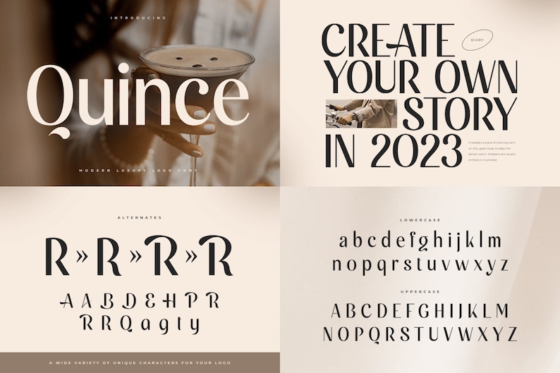 Modern Font Bundle: 17 Unique Commercial Fonts - Etsy