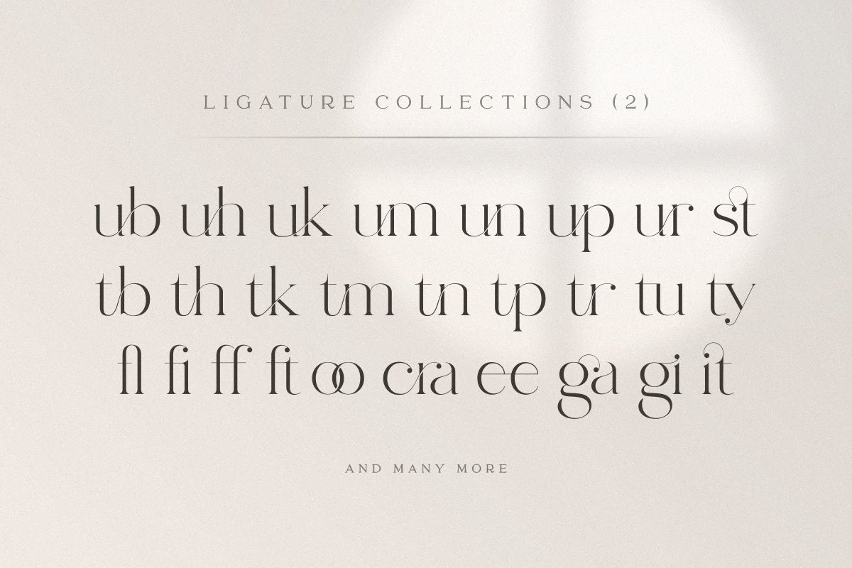 Abigail - Unique Ligature Font, Cursive Font, Commercial Font, Modern ...