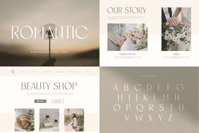 Modern Font Bundle: 17 Unique Commercial Fonts - Etsy