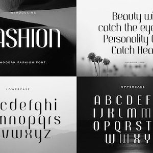 Modern Font Bundle: 17 Unique Commercial Fonts - Etsy