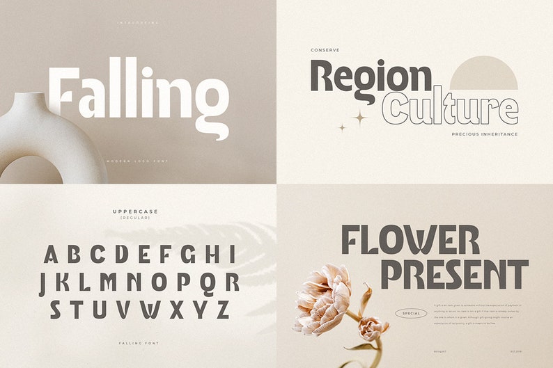 Modern Font Bundle: 17 Unique Commercial Fonts - Etsy
