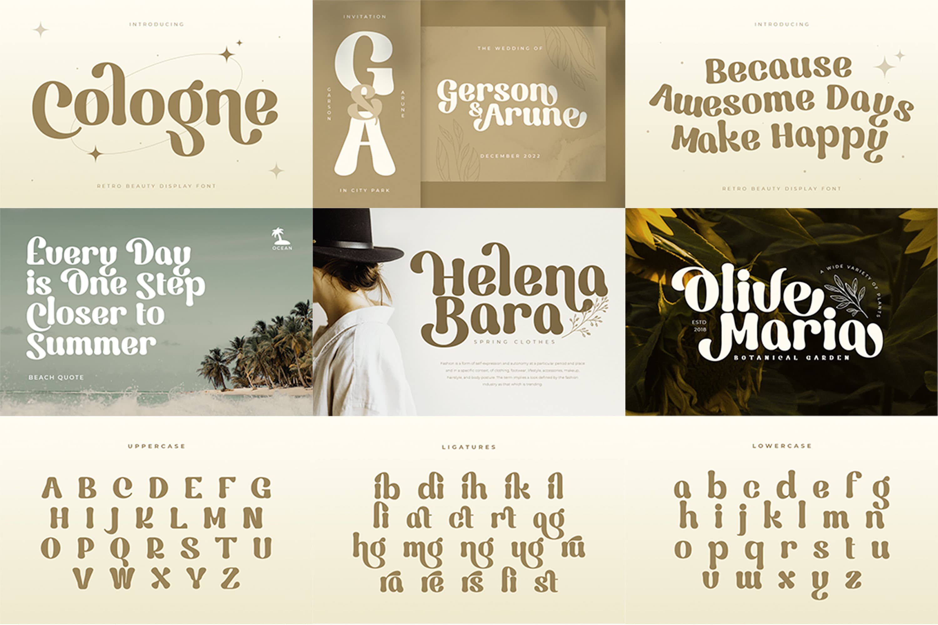 Vintage Retro Fonts Bundle 20 in 1 Vintage Fonts, Retro Fonts, Sign ...
