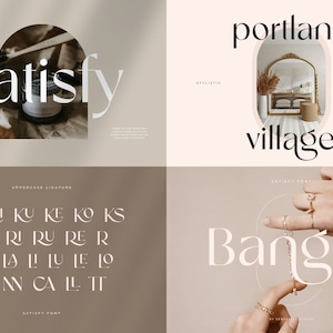 Modern Font Bundle: Elegant & Classy Fonts for Branding - Etsy