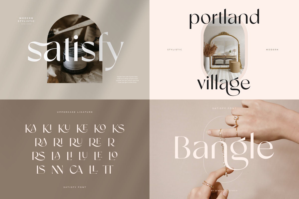 Modern Font Bundle: Elegant & Classy Fonts for Branding - Etsy