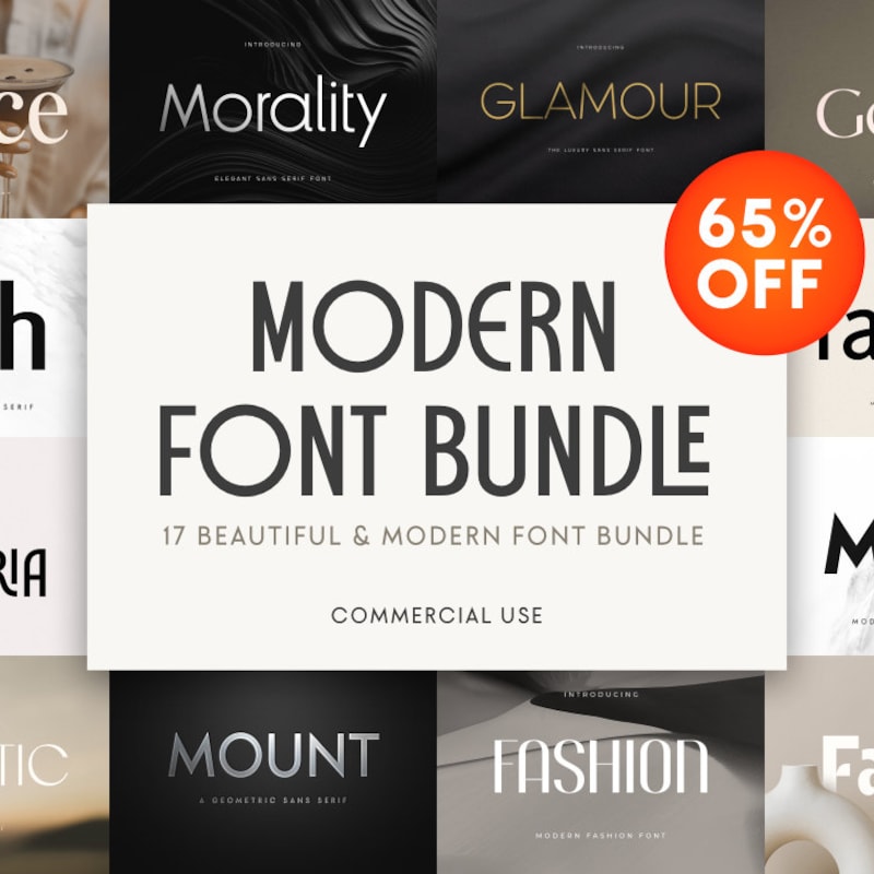 Modern Font - Etsy