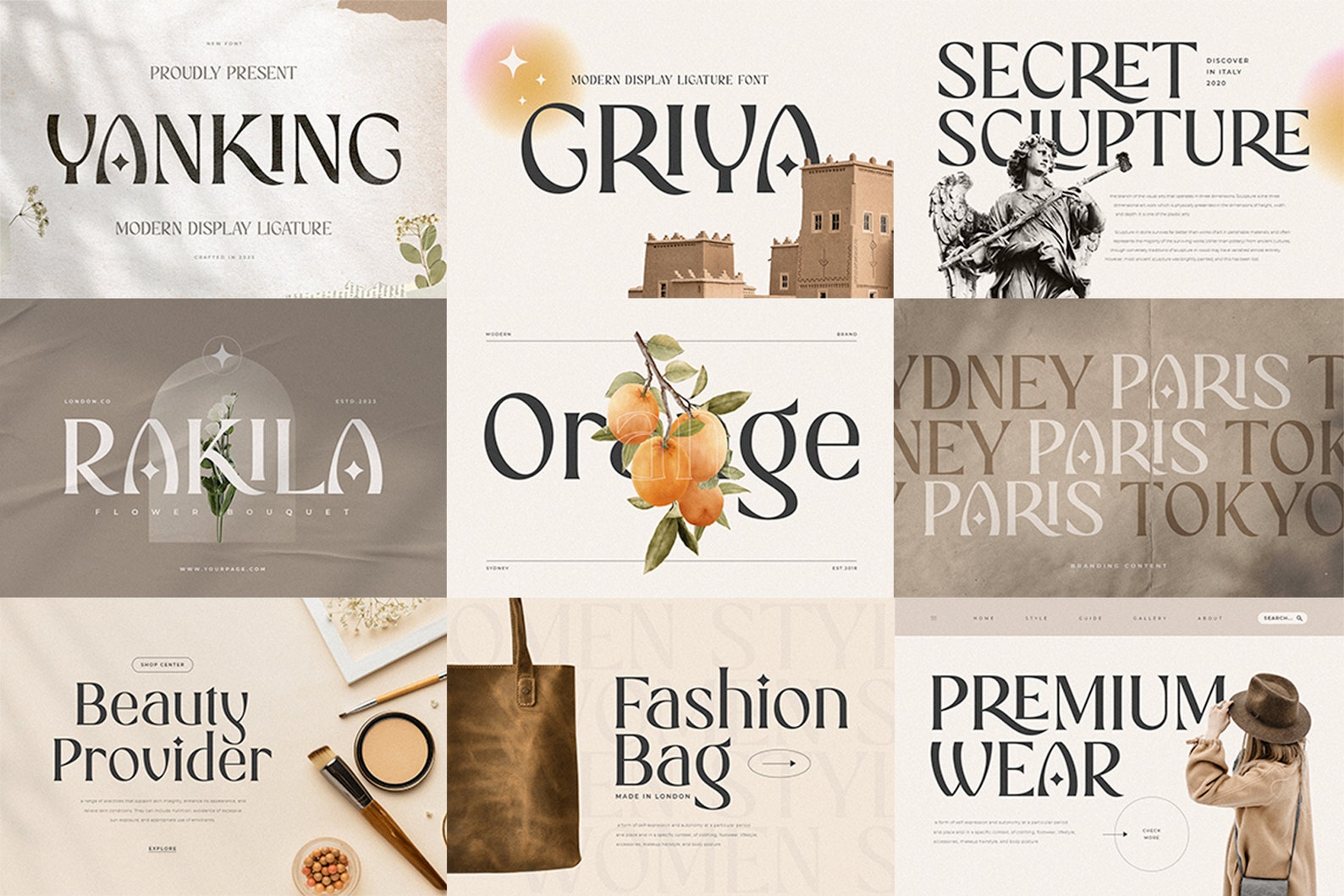 15 in 1 Luxury Elegant Beauty Font Bundle Font Bundle, Elegant Font ...