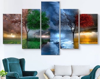 5 Panel Canvas | Etsy