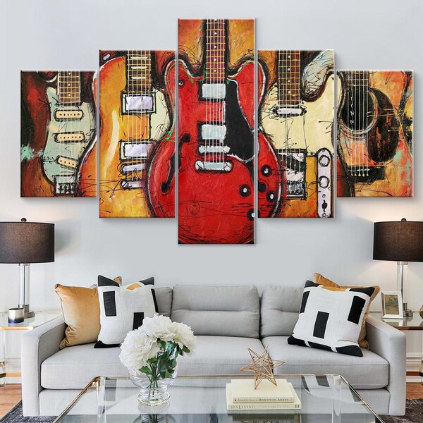 Abstract Guitar Art - Etsy