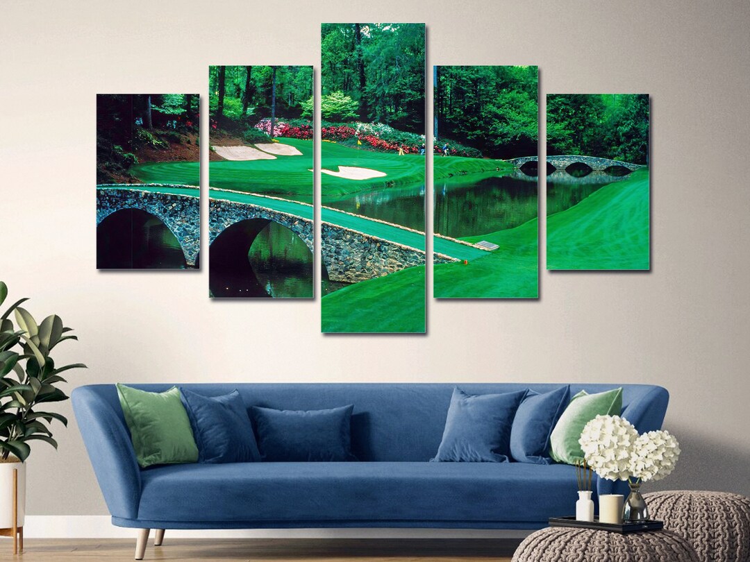 Augusta National Golf Course Art 5 Piece Canvas Wall Art - Etsy