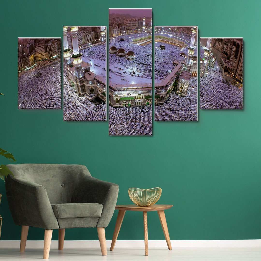 Islamic Kaaba Mecca Kaaba Muslim 5 Pieces Canvas Wall Art - Etsy Portugal