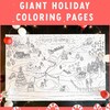 GIANT Printable Holiday Coloring Page | Coloring Poster | Christmas ...