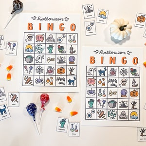 Printable Halloween Bingo - 10 Unique Game Boards - Digital Download - Etsy