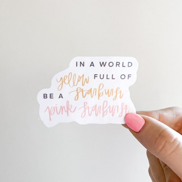 Starburst Stickers - Etsy