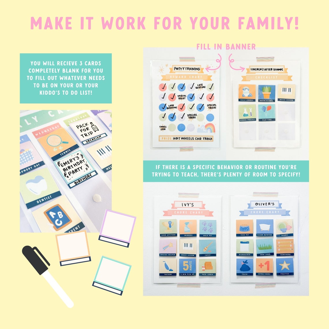 ULTIMATE Chore and Routine Chart Bundle - Digital Download | Printable ...