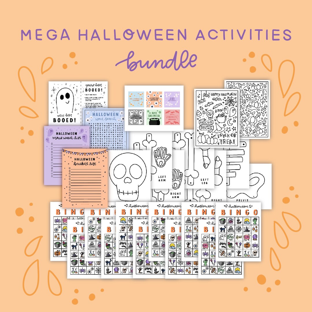 MEGA Halloween Activities Bundle - Digital Download - Etsy