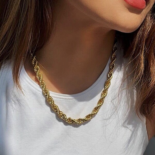 Twisted Necklace - Etsy