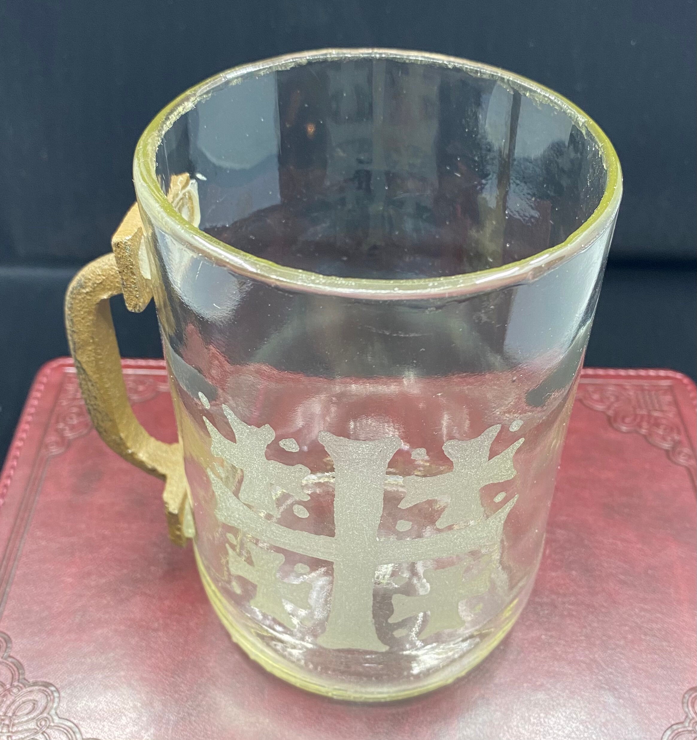 Jerusalem Cross Beer Mug Rocks Whiskey Tumbler Barware Glassware ...