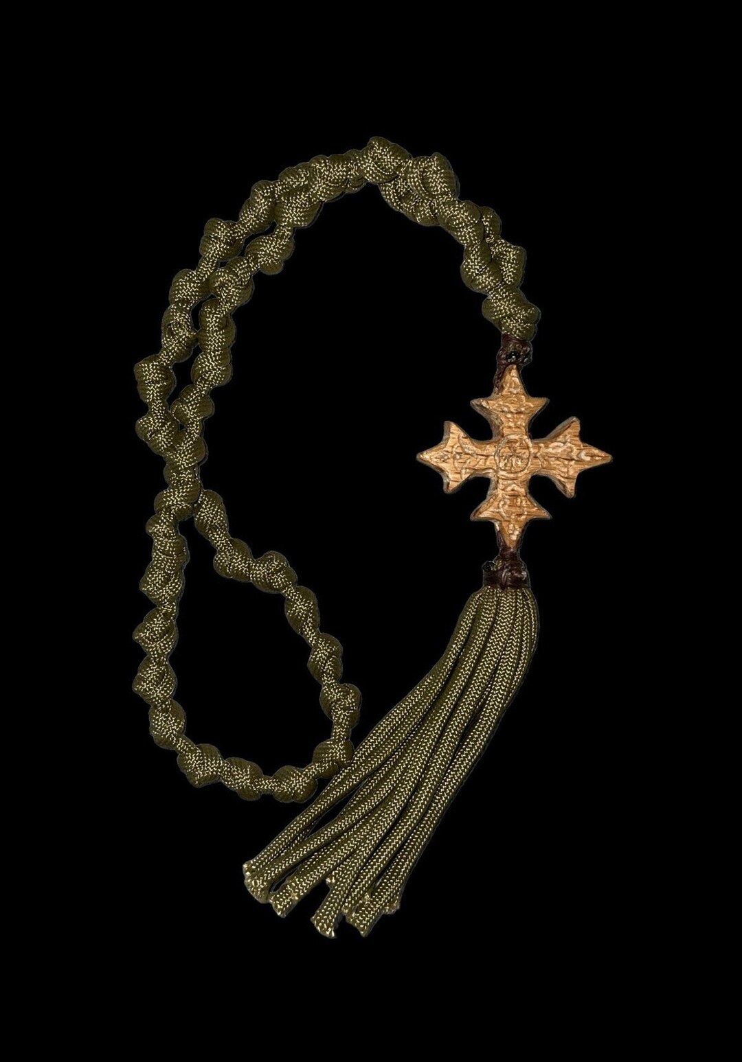 Orthodox Prayer Rope, 41 Knot, Coptic, Olive Drab, Green, Paracord ...