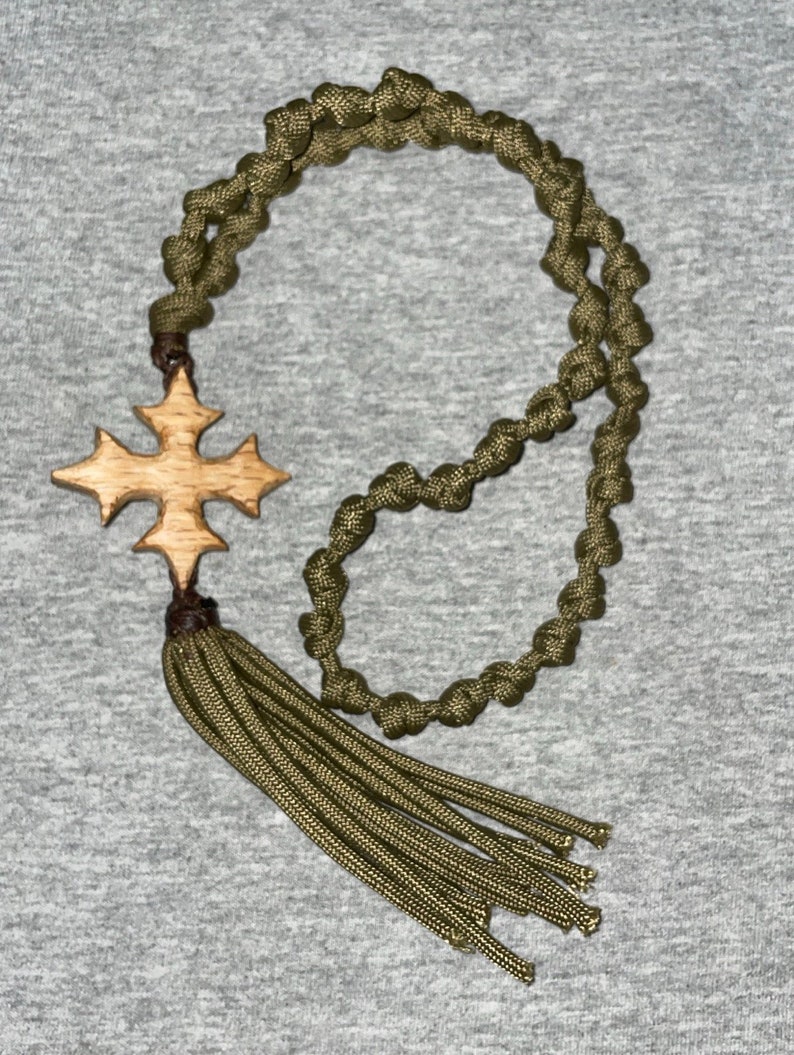 Orthodox Prayer Rope, 41 Knot, Coptic, Olive Drab, Green, Paracord ...