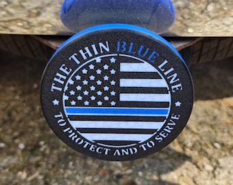 Thin Blue Line Trailer Hitch Cover Display the Thin Blue Line on the ...