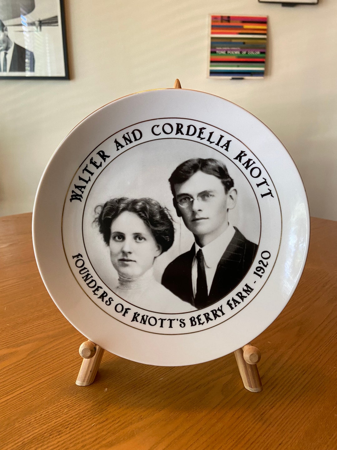 Rare Knott's Berry Farm Founders Plate Family Creed, Wedding Photo - Etsy