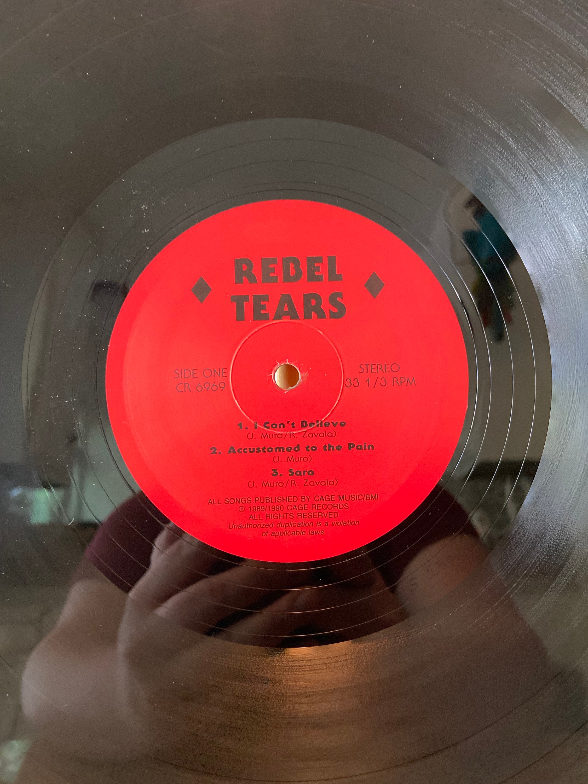 Rebel Tears rebel Tears Vintage LP 1989 - Etsy