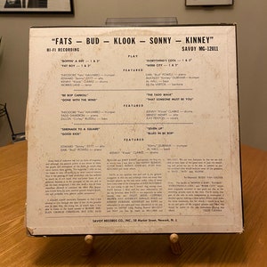 Fats Navarro "fats Bud-klook-sonny-kinney" - Vintage LP, 1955 (VG+/NM ...