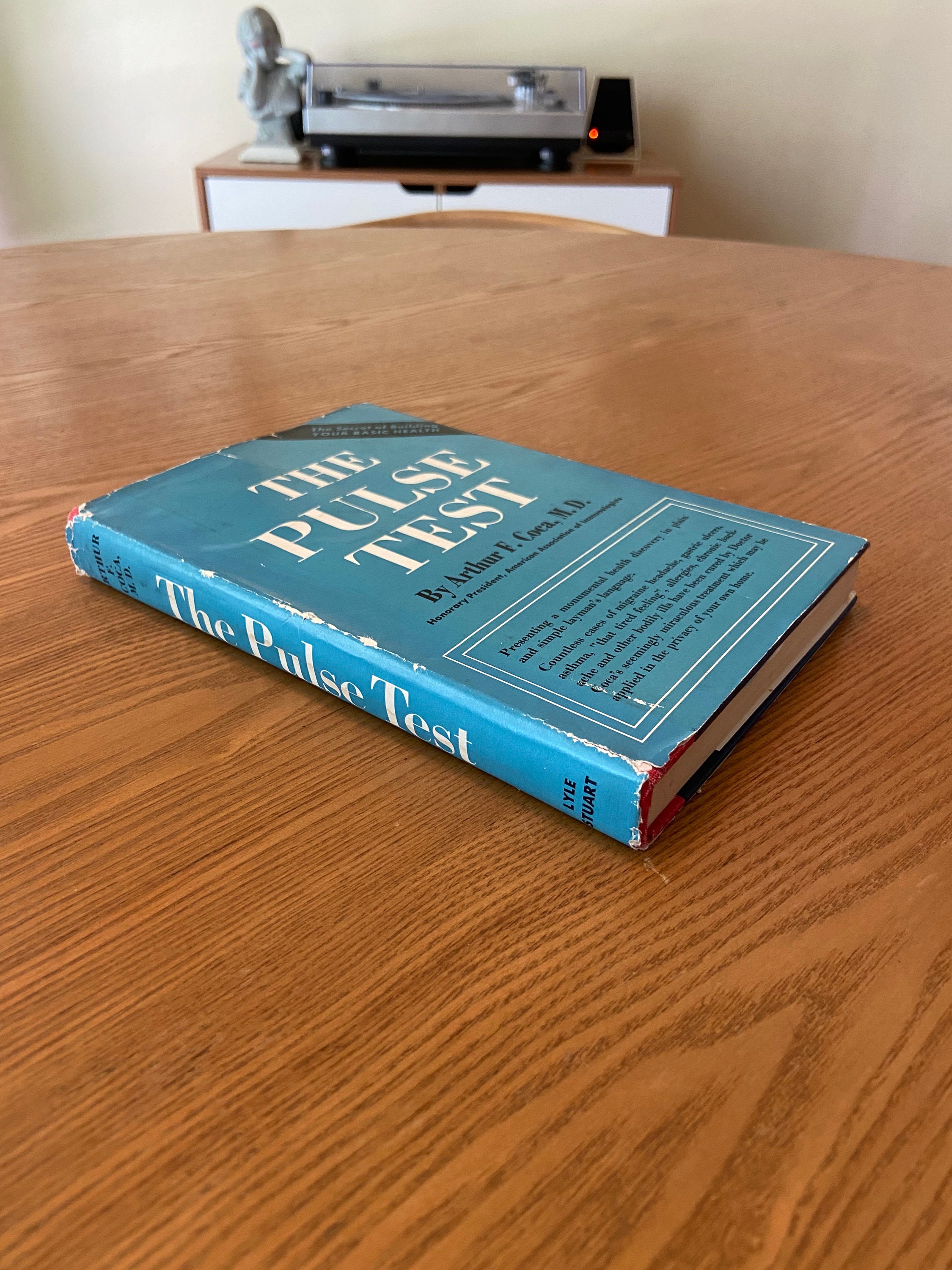 6th Printing 1959: the Pulse Test by Arthur F. Coca M.D. - Etsy