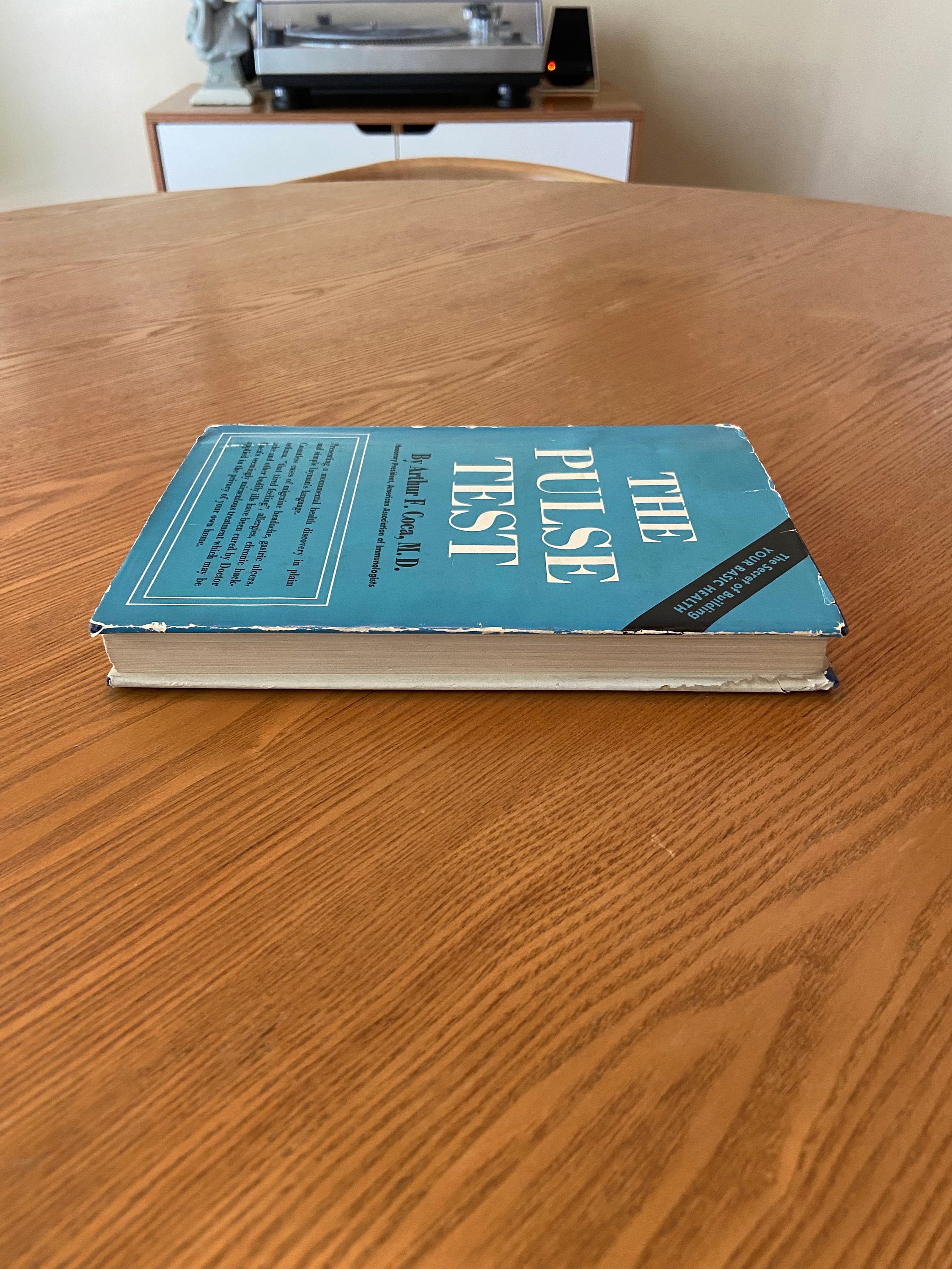 6th Printing 1959: the Pulse Test by Arthur F. Coca M.D. - Etsy