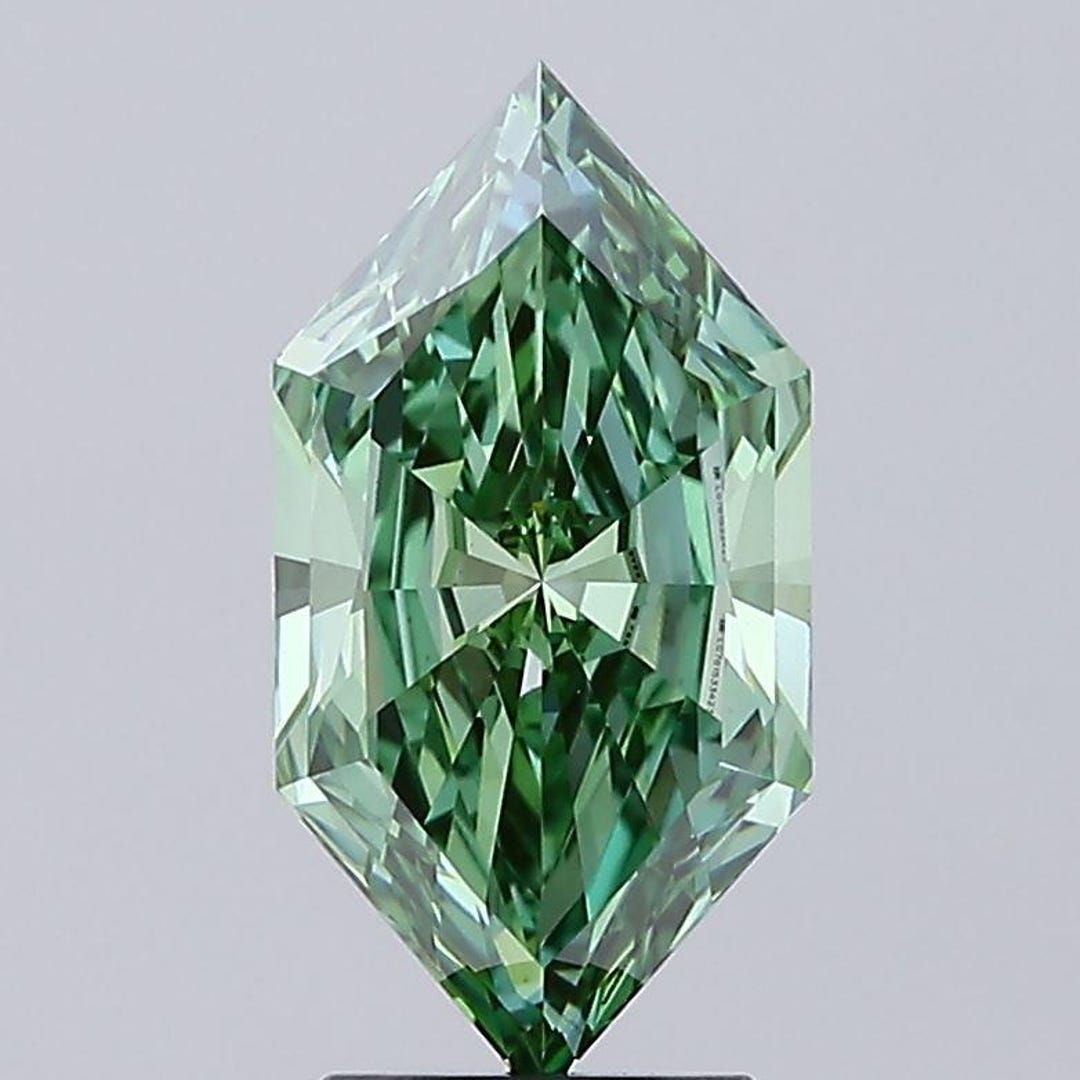 Dark Green Dutch Marquise Shape Lab Grown Diamond | IGI Certified 1.0 ...