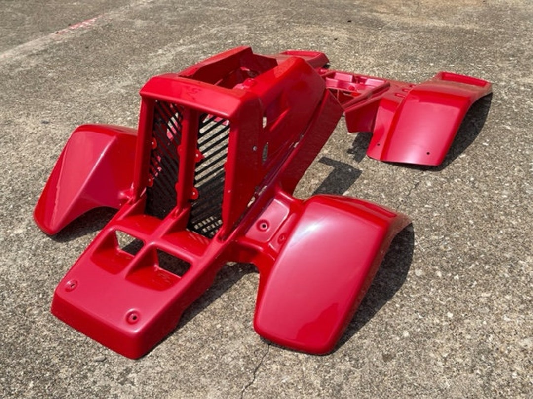 YAMAHA BANSHEE YFZ 350 Red Complete Plastic Set Fender Kit Front, Rear ...