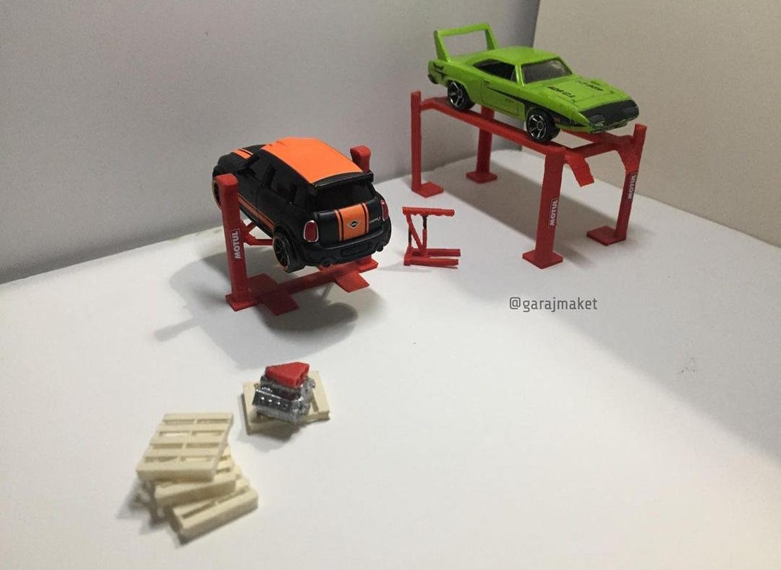 1:64 Scale Model Car Garage Tools Accessories Diorama | Etsy