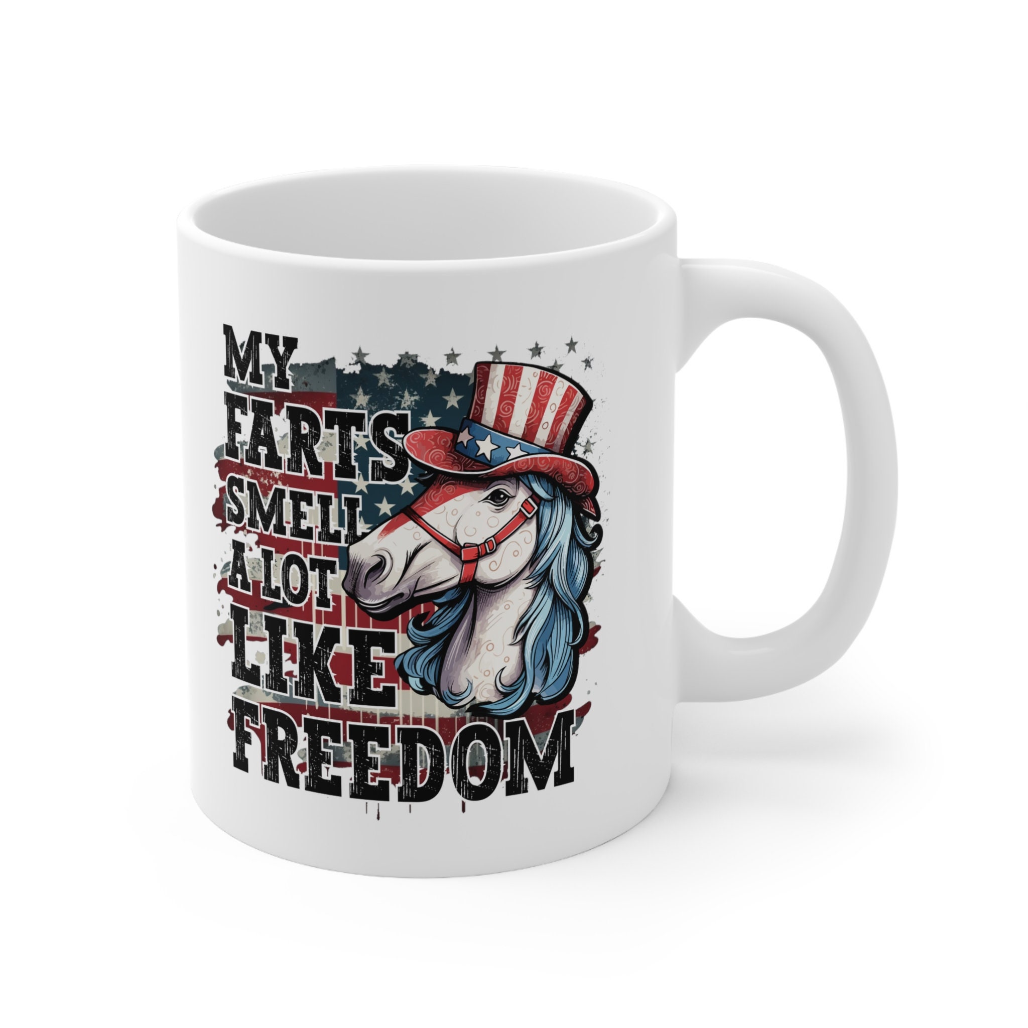 Funny Horse Mug Funny Fart Mug My Farts Smell Like Freedom - Etsy